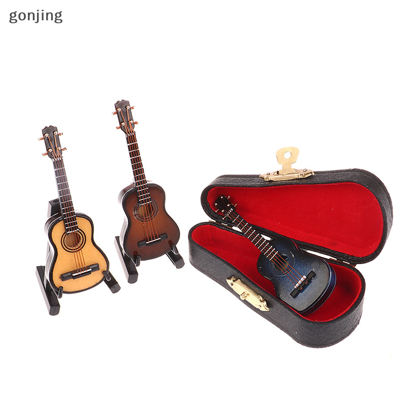 [gonjing] Mini Guitar model Miniature Guitar Model Replica with Stand ...