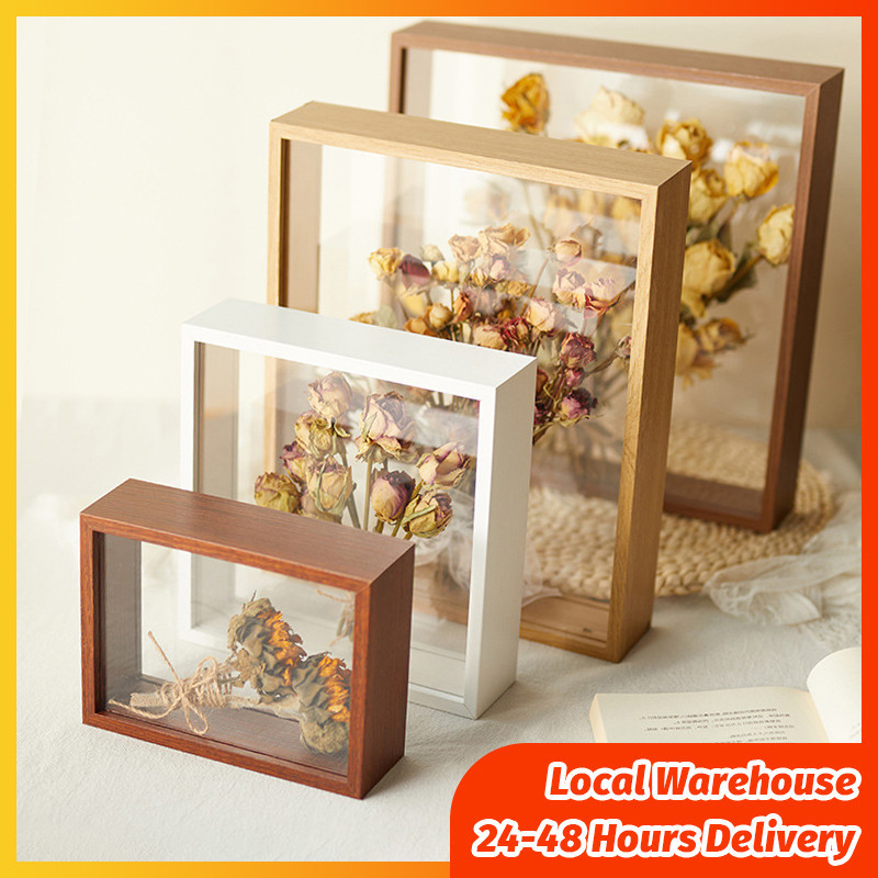 Hollow Frame 3D Wooden Frame for Picture Frame DIY Dried Flowers ...