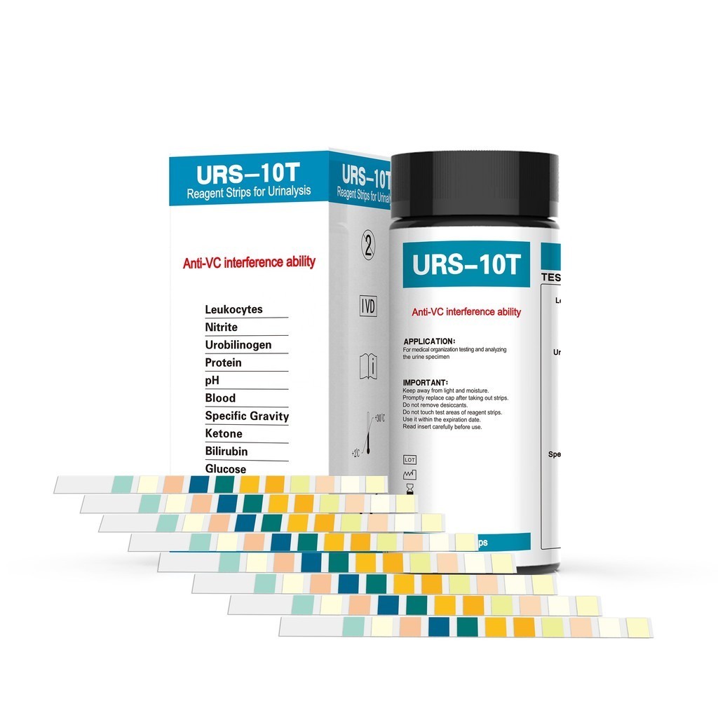 URS-10T for 10 parameters urine test strips urinalysis test strips URS ...