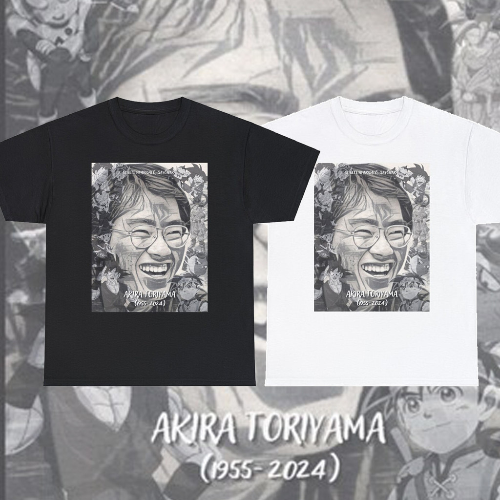Akira Toriyama T-Shirt Dragon Ball Creators 1955-2024 RIP Tshirt Goku ...