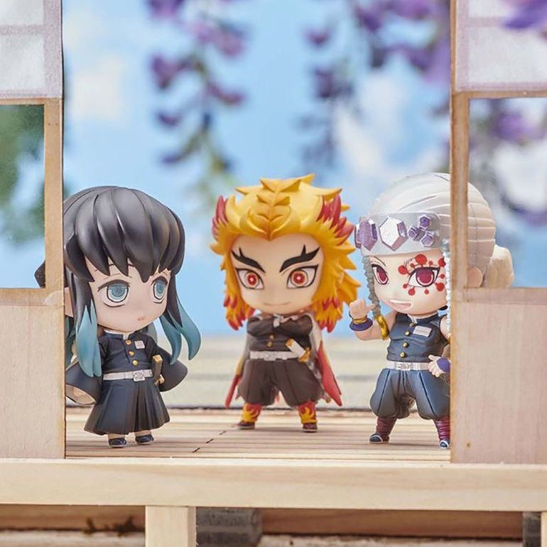 Demon Slayer Q-version Figurine Tanjiro/Giyuu/Kyoujurou PVC Miniature ...