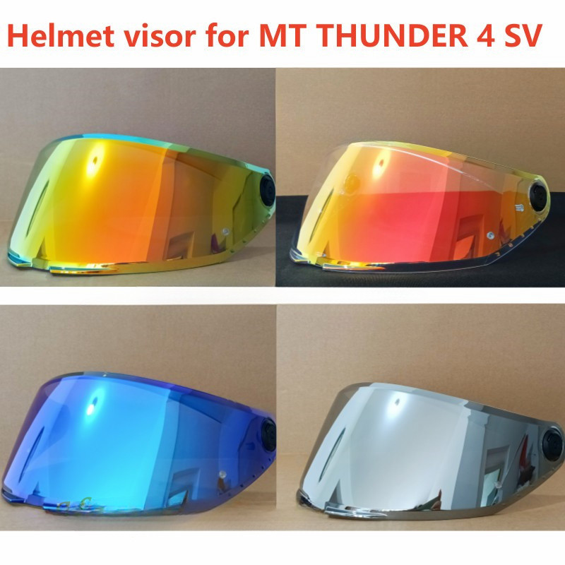 （FT）Helmet visor for MT THUNDER 4 SV helmet MT-V-28B Replacement helmet ...