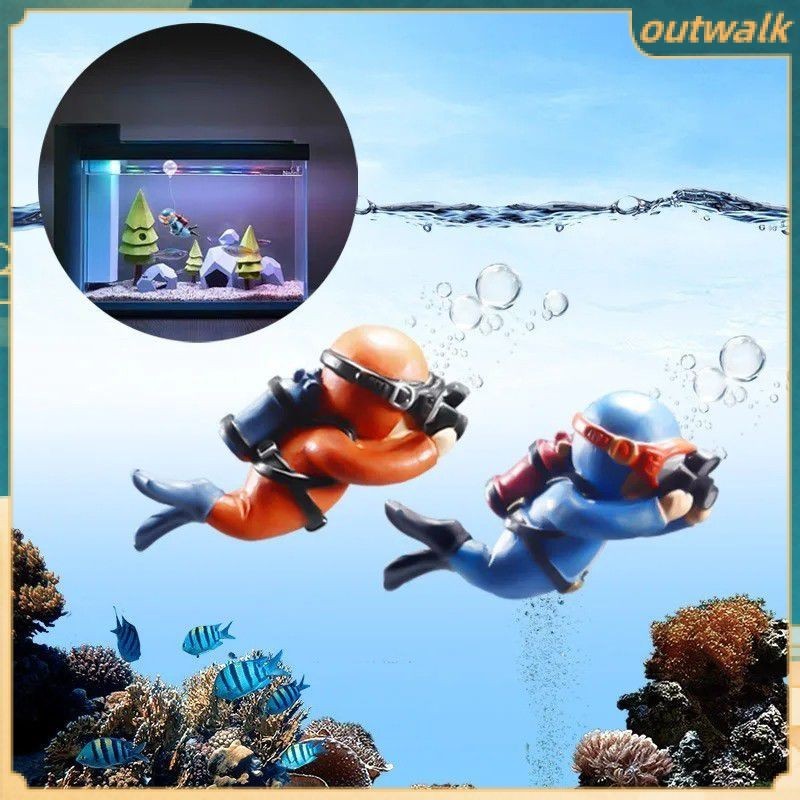 ⚡FAST SHIPPING⚡⚡ Cute Mini Diver Simulated Floating Frogman Miniature ...