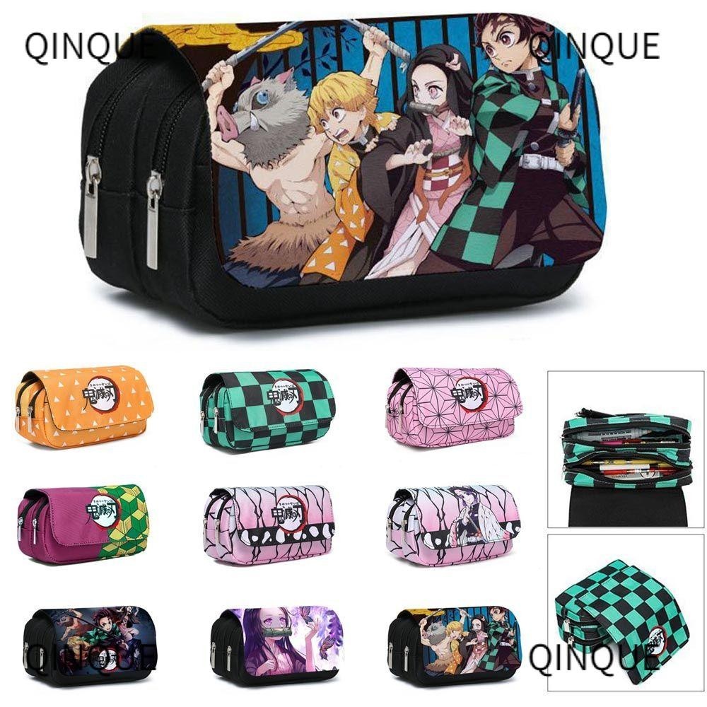 QINJUE Cute Demon Slayer Kimetsu No Yaiba Back To School Pencilcase ...