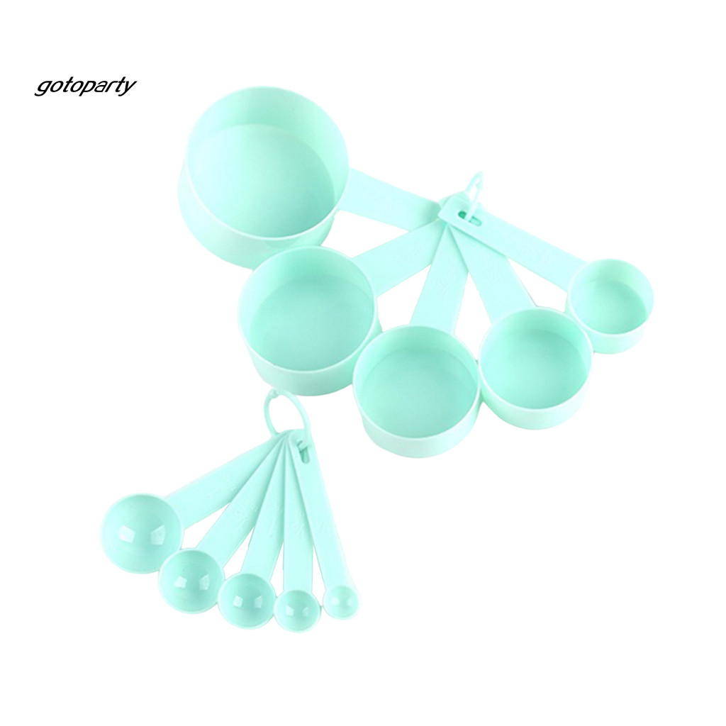 Wet and Dry Ingredients Measuring Set Plastic Measuring Spoons 10pcs ...