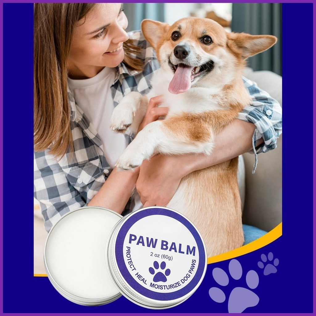 Paw Moisturizer for Cracked Paws Effective Natural 60g Paw Pad Lotion ...