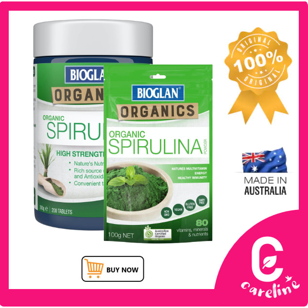 [AUS Direct Import] Bioglan Superfoods Organic Spirulina Energy ...