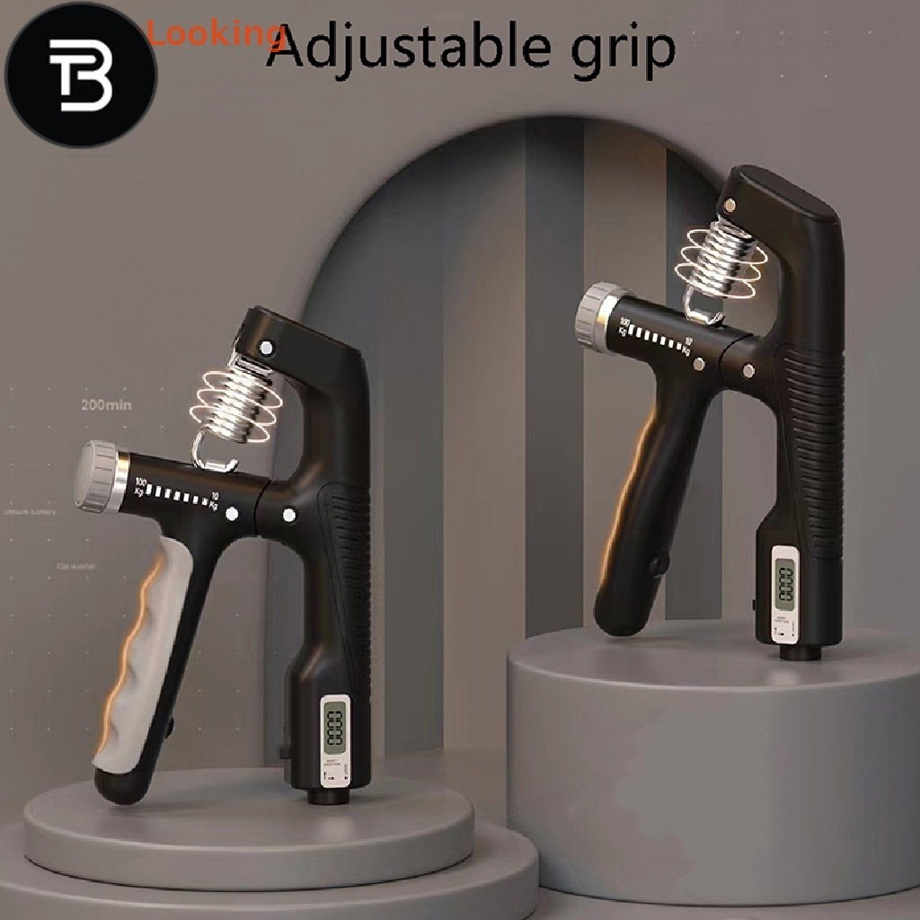 TB [LargeLooking] 10-100Kg A-Type Adjustable Hand Grip Power Exercise ...