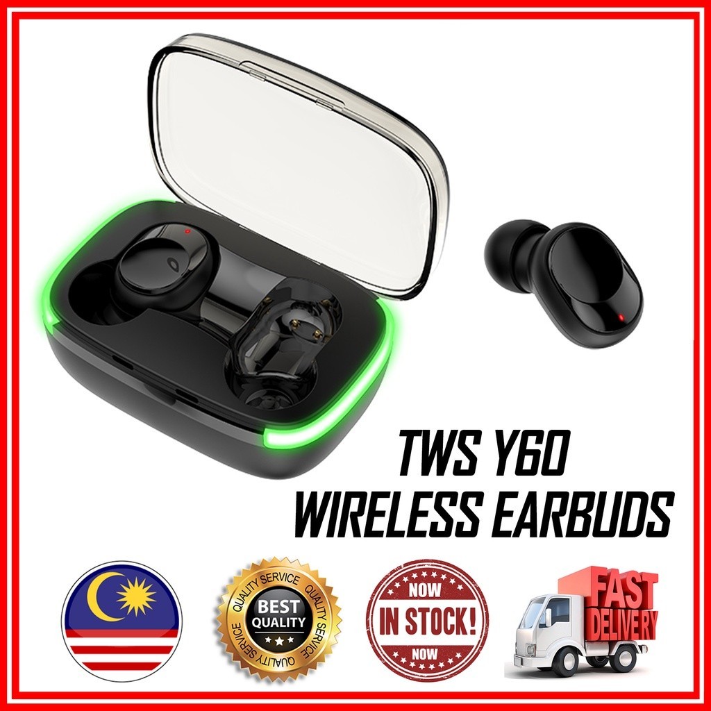 TWS Y60 Bluetooth Earbuds Stereo True Wireless InEar Headset Bluetooth ...