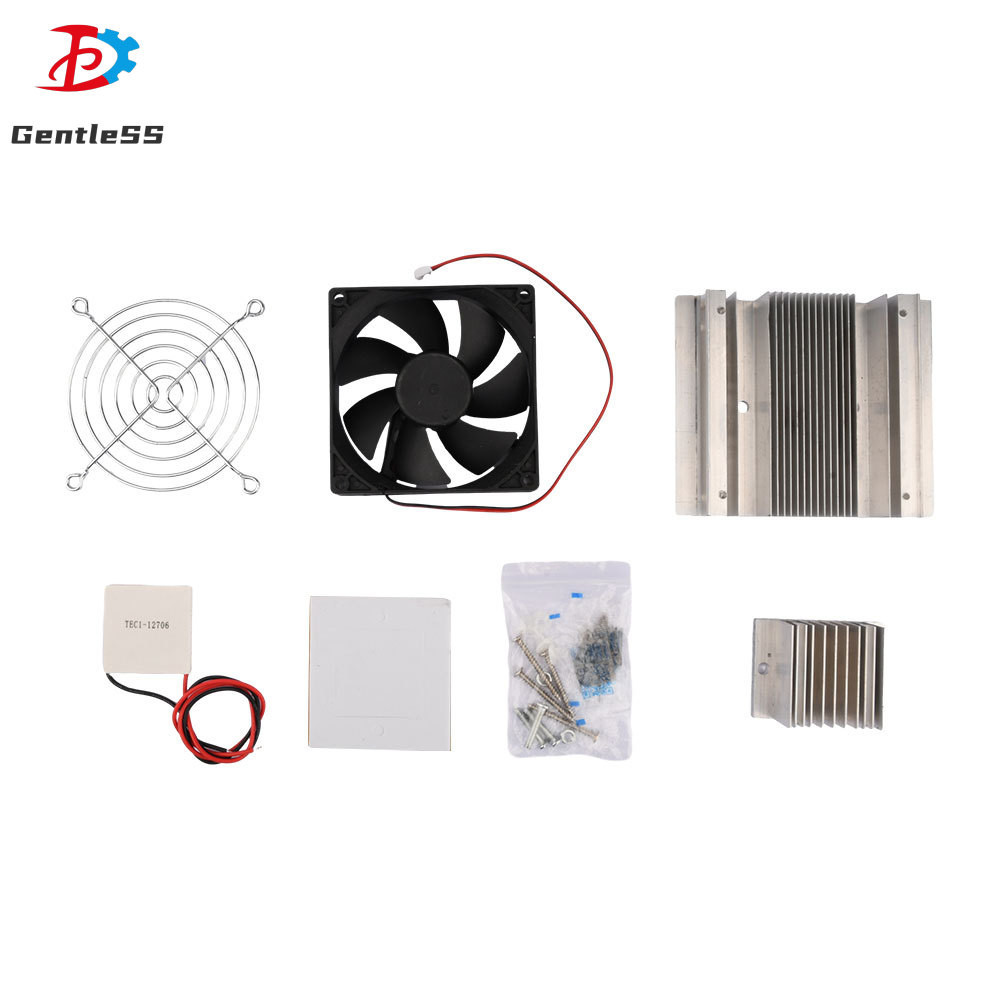 DC 12V DIY Thermoelectric Peltier Refrigeration Cooling System Kit Semiconductor Cooler ...