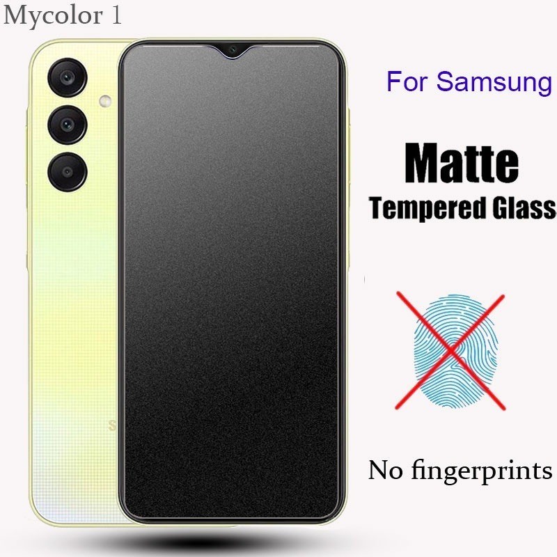 Matte Tempered Glass For Samsung ss Galaxy A16 A06 A06s A55 A54 A35 A34 A25 A24 A15 A14 A05 A05s ...