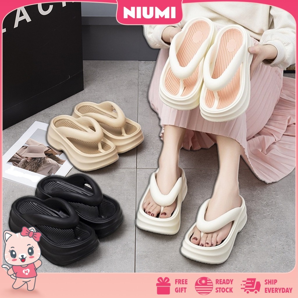 Ready Stock NIUMI NS322 Casual Sandal Women’s Sandals Kasut Wanita Murah Shoe Girl Flat Shoes ...