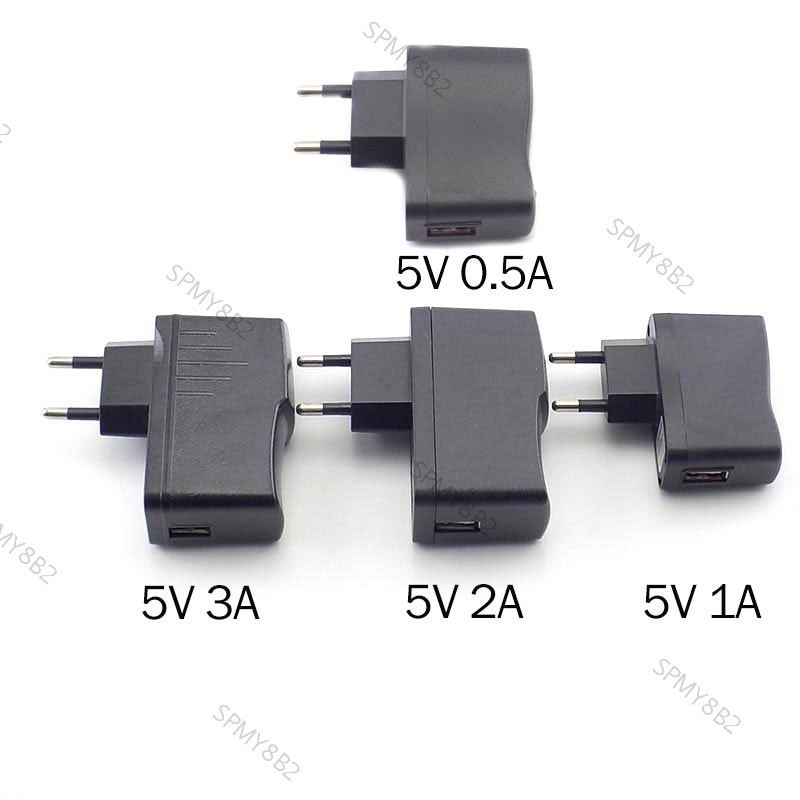 Micro USB Charger 5V 0.5A 1A 2A 3A Wall Charger AC to DC Charging Power ...