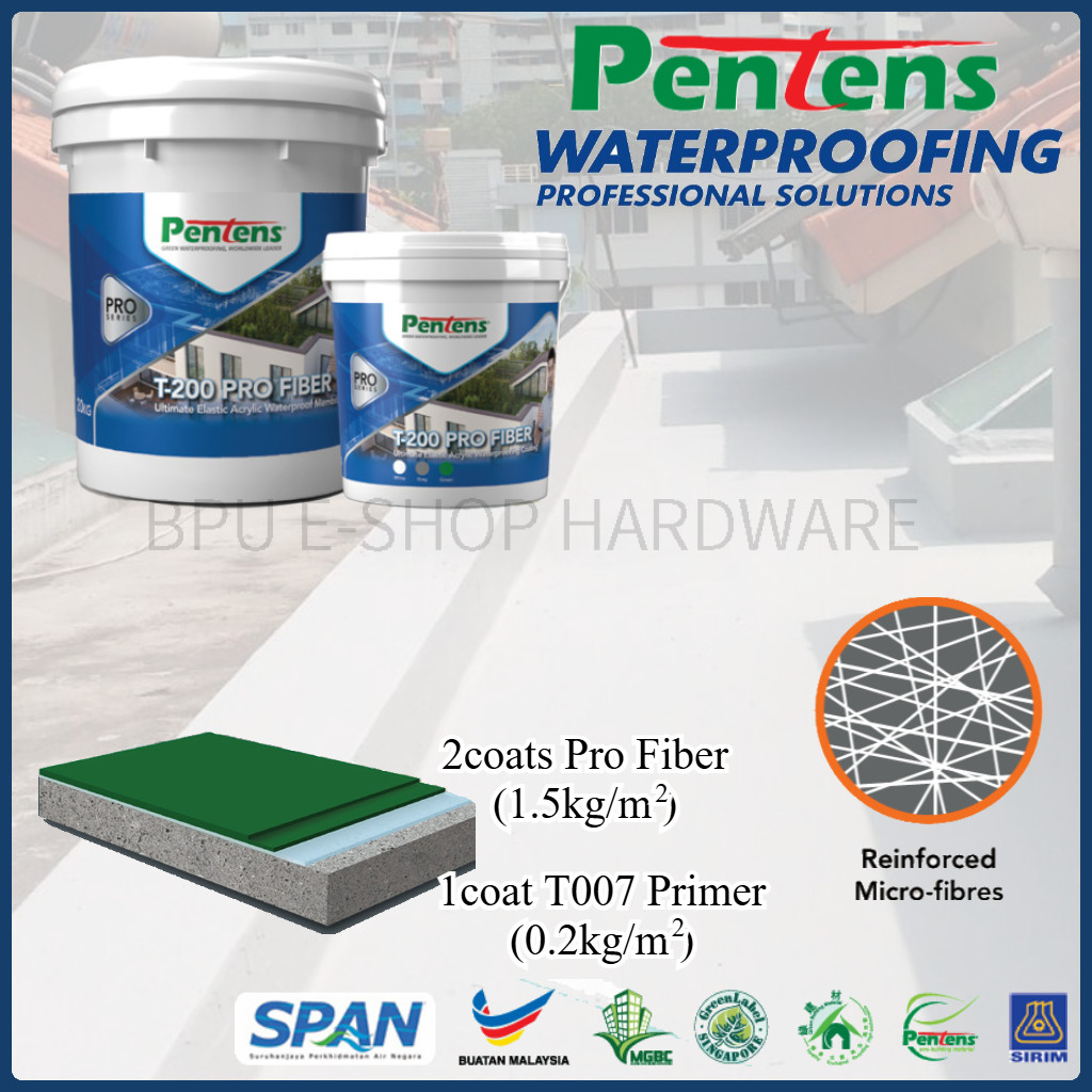 Nippon Flex200 Fibre l Pentens t200 pro fiber l t200h Waterproofing ...