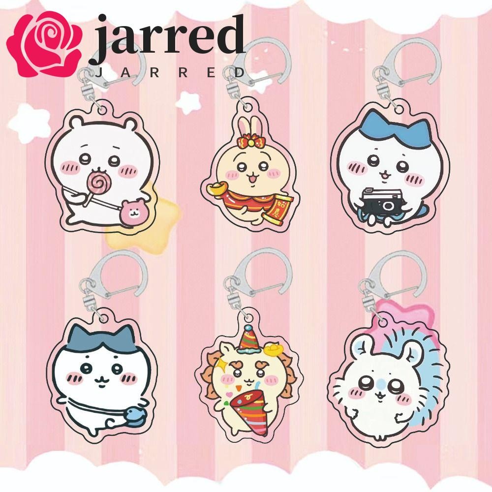 JARRED Anime Chiikawa Keychain, Momonga Rakko New Year Chiikawa Pendant ...