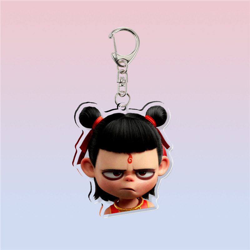 Acrylic Nezha Keychain Nezha 2 Anime Movie Peripherals Boys Girls Gifts ...