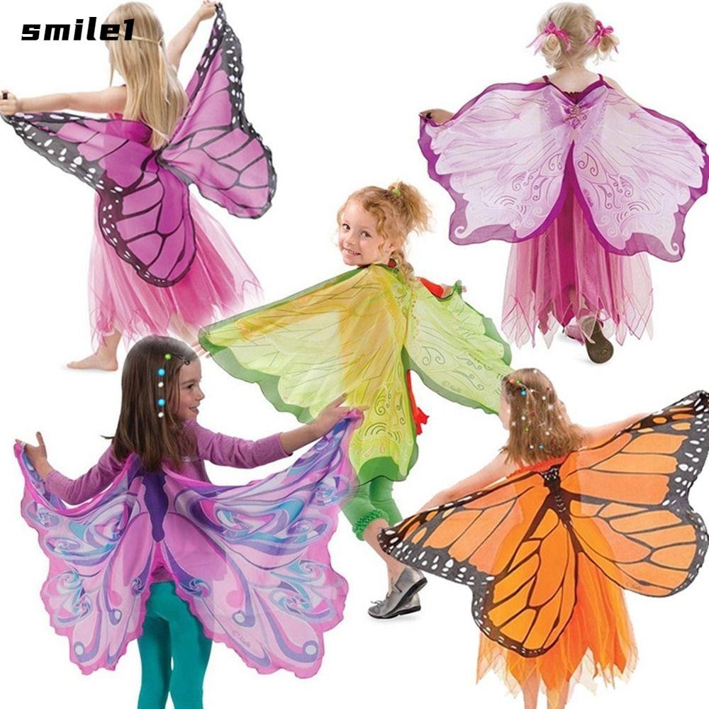SMILE Elf Angel Wings Cloak, Performance Cosplay Butterfly Wings Cape ...