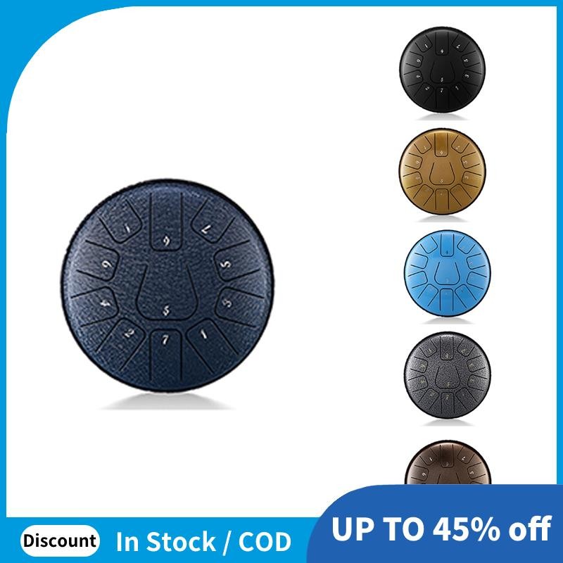 Hluru Steel Tongue Drum 6 Inch 11 Note Ultra Wide Range Percussion ...