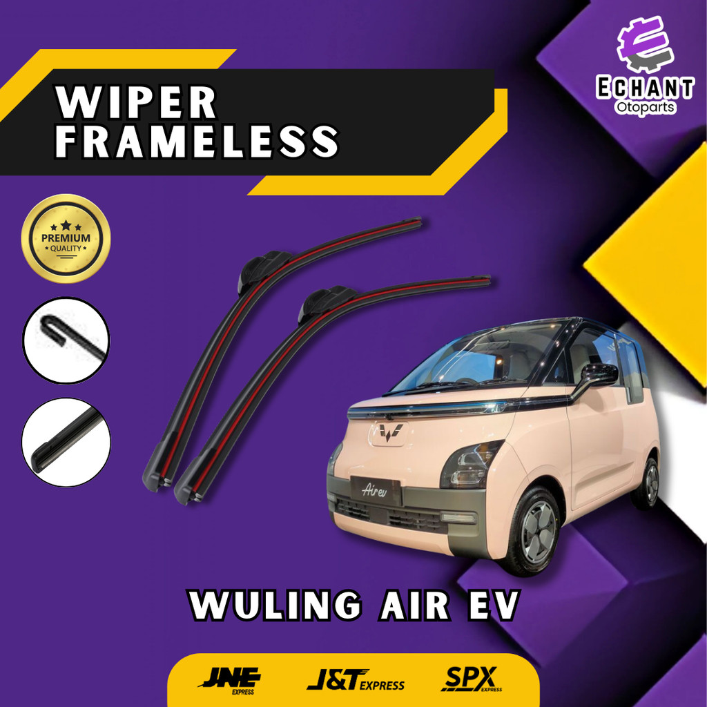 Wuling Air EV Car Wiper Model Soft Rubber 1 Set (2Pcs) Left and Right ...