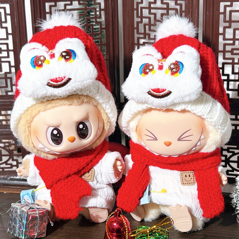 17cm labubu doll Shoes Ready Stock 12th Generation New Year Spring ...