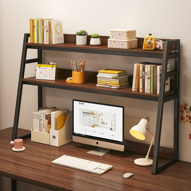 Desktop Shelf Bookshelf Desk Storage Rack Desk Computer Student Small ...