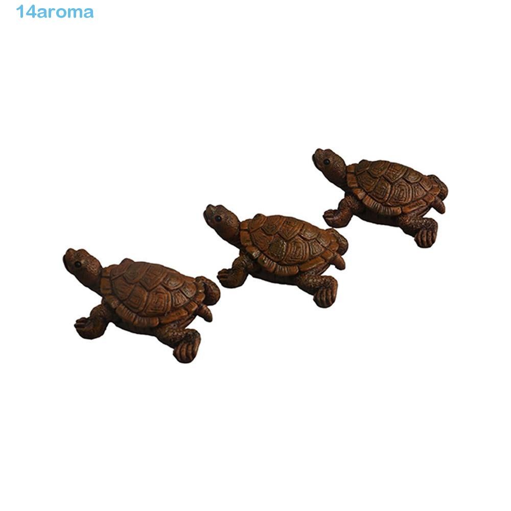 AROMA Turtle Figurines For Garden Patio Flower Pots Decor Micro ...