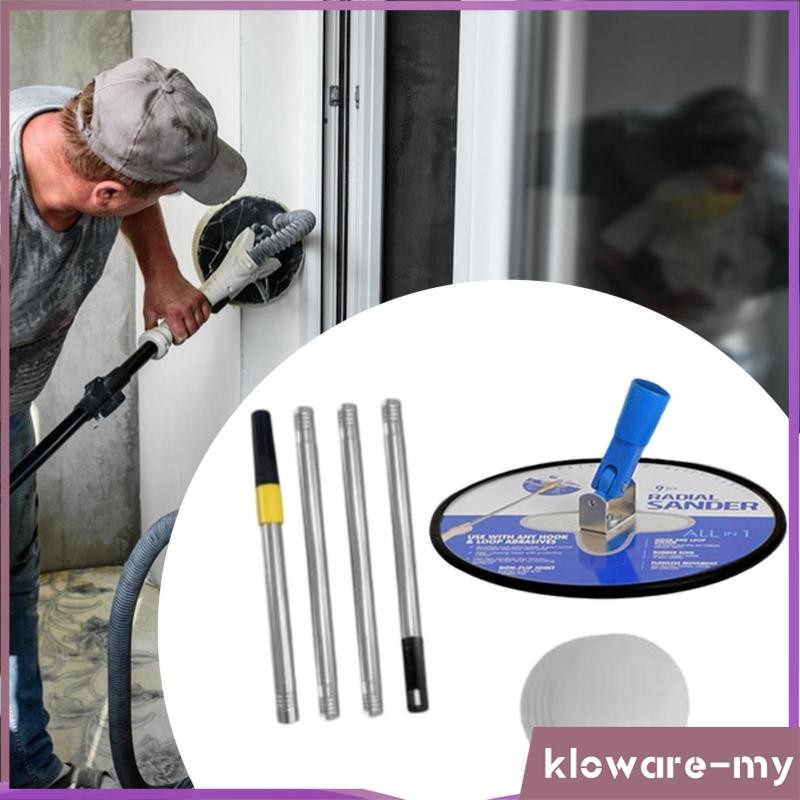 [KlowareMY] Drywall Pole Sander Degree Rotary Manual Hand Drywall Sander for Walls and Ceilings ...