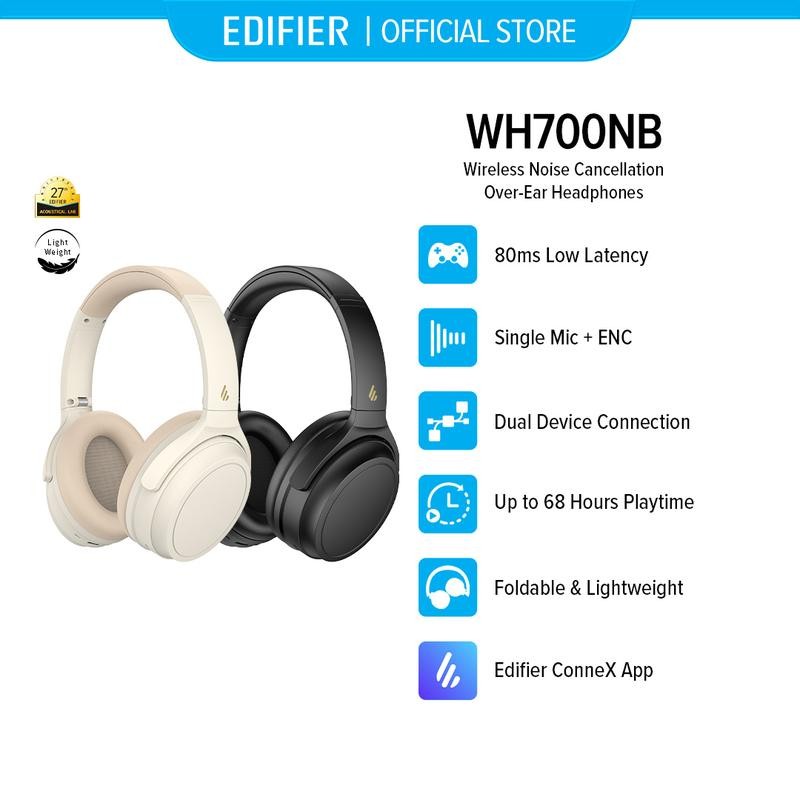 Edifier WH700NB Noise Cancellation Headphones - Bluetooth V5.3 ...