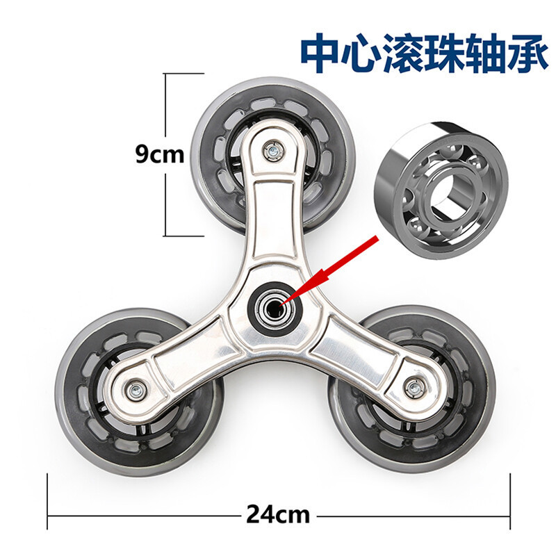 Shopping Cart Wheels Triangle Wheels Stair Climbing Trolley Wheels ...