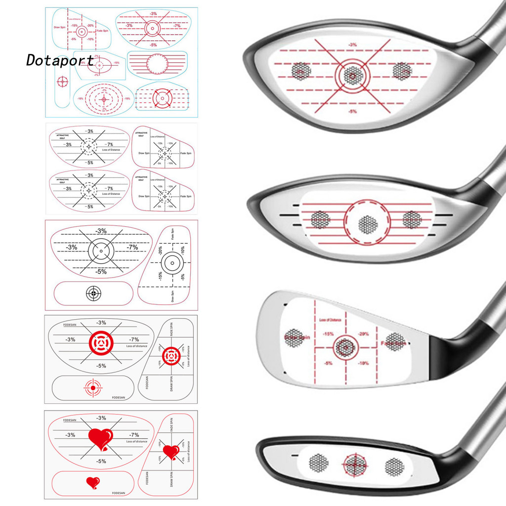 KDDT- Blue Impact Marks for Golf Clubs Golf Club Sticker for Swing ...