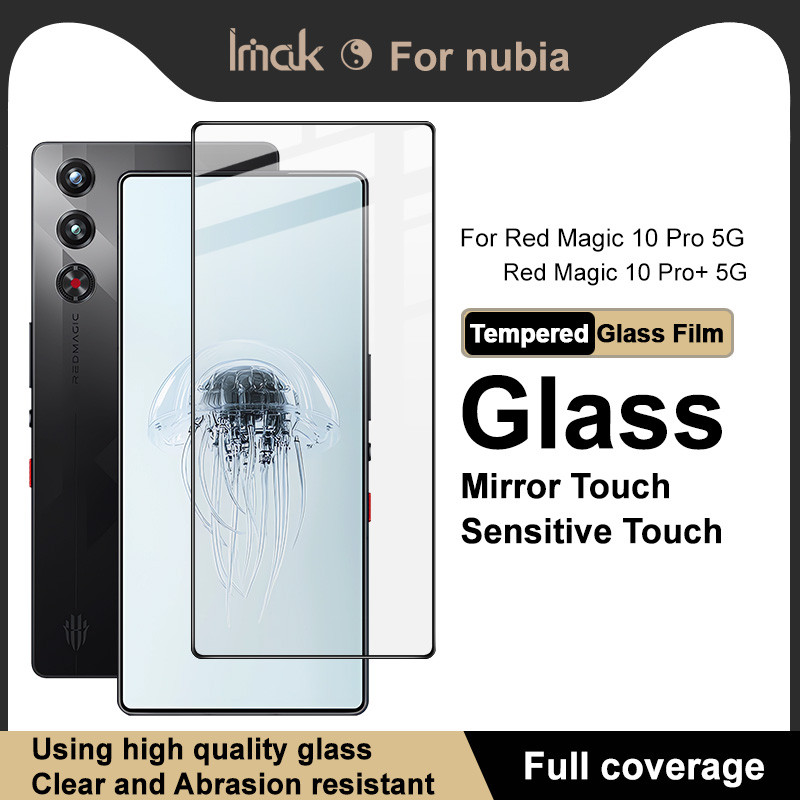 for Nubia Red Magic 10 Pro - IMAK Full Coverage HD Clear Tempered Glass ...