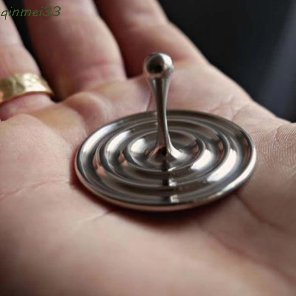 QINMEI Water Drop Hand Gyro, Spinning Base Stainless Steel Spinning Top ...