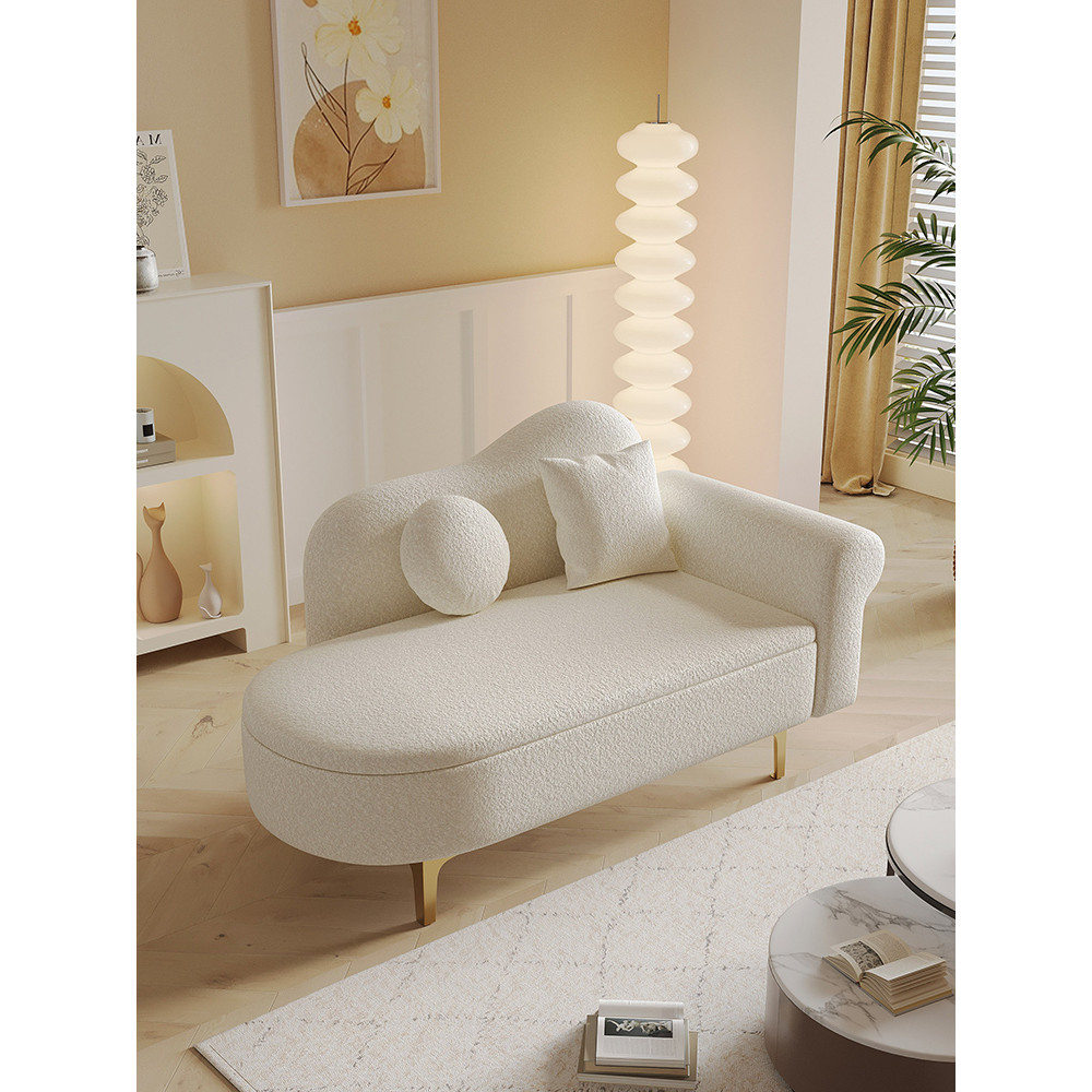 Pangsapuri Kecil Dinaik Taraf Penyimpanan Chaise Sofa Gaya Eropah Bilik ...