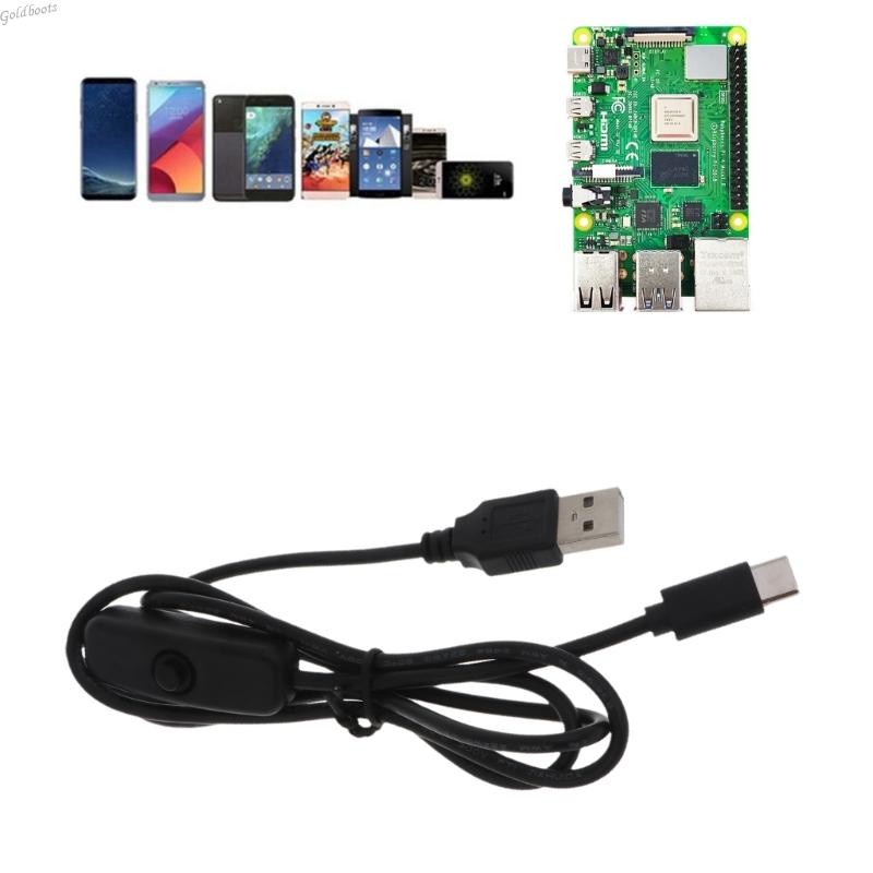 GB USB Type C Power Switch Cable for RaspberryPi 4 Replacement Power ...