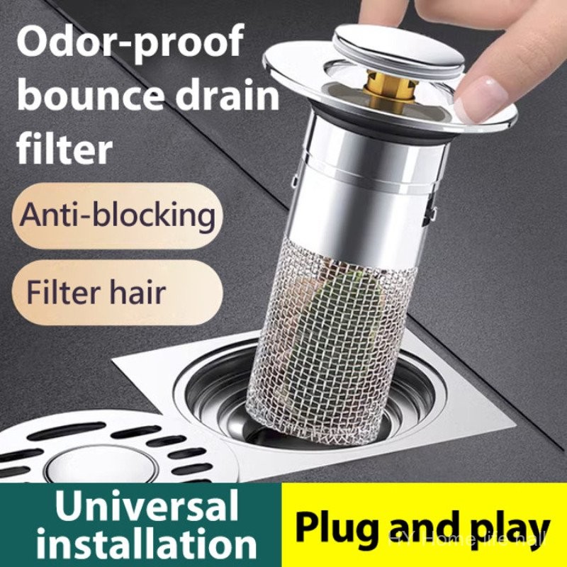 Universal Drain Plug Filter Basin Pop-up Chrome Sink Filter,Drainage ...