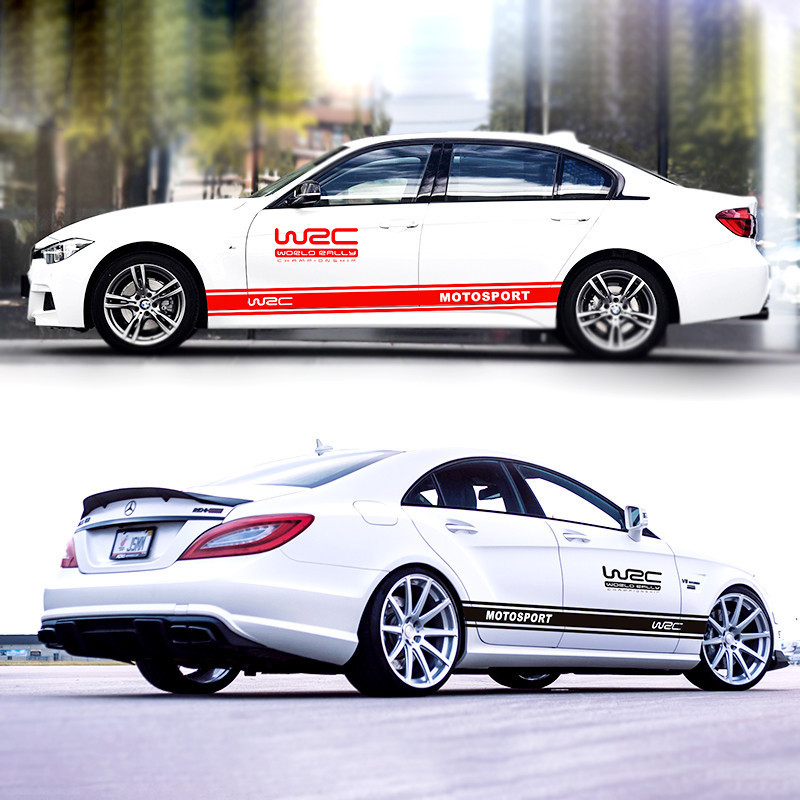 Car WRC Side Skirt Sticker Whole Body Sticker Modified Whole Car ...