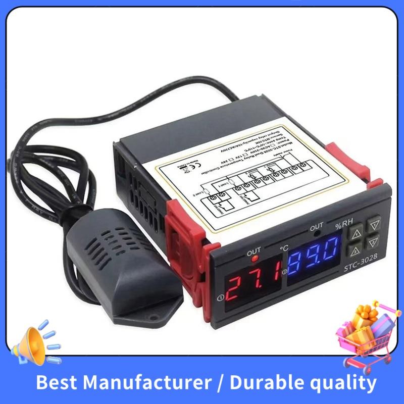 【NEW】STC-3028 Digital Thermostat Thermometer Hygrometer Temperature Humidity Controller ...