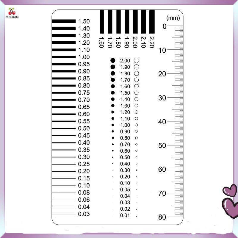 【Ready Stock】 Transparent Crack Measurement Ruler High-Precision ...