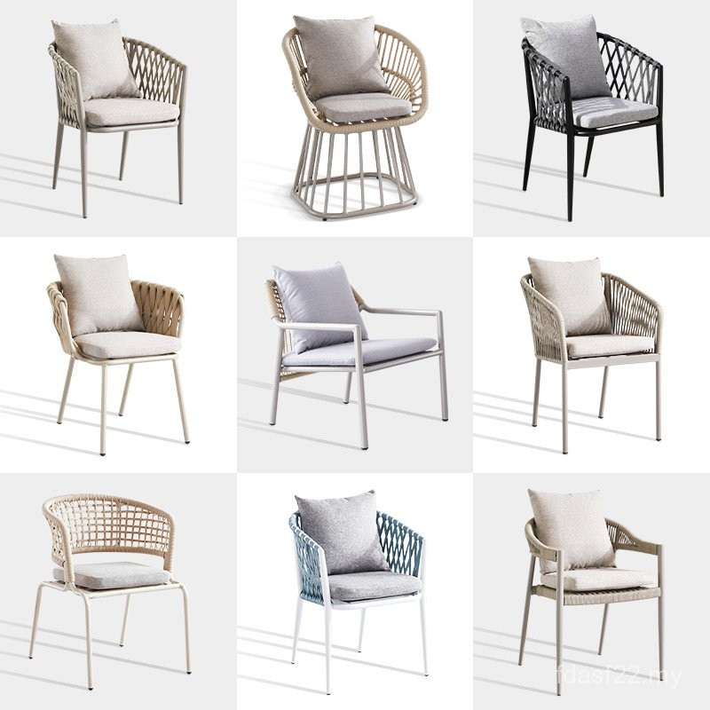 Outdoor Courtyard Chair Cafe Outdoor Table Chair Rattan Chair Courtyard ...