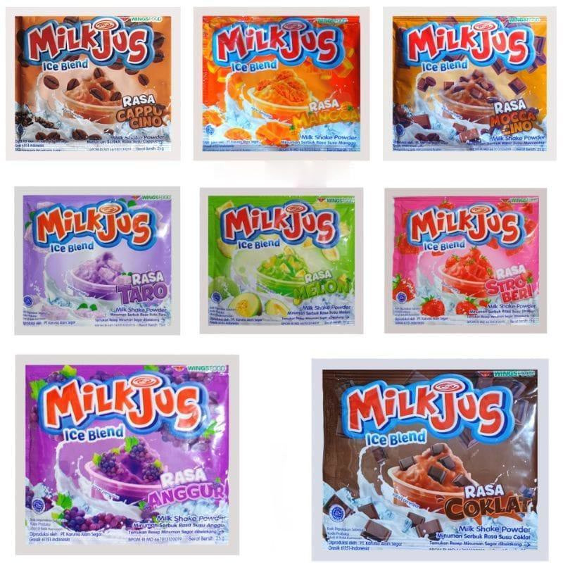 Milkjus Ice Blend Powdered Drink Various Milk Flavors 1 Plan Contains ...