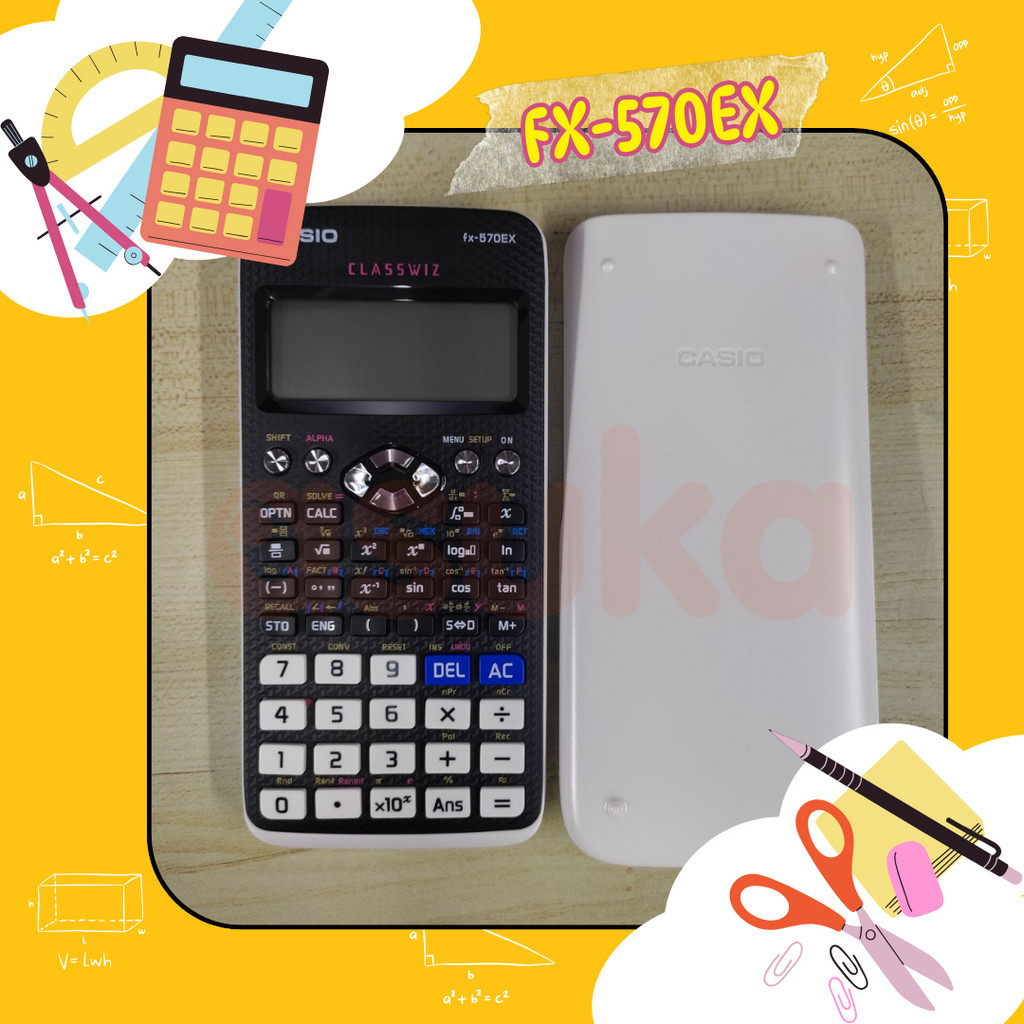 Casio fx-570EX / Casio Black fx-350ex Scientific Calculator Genuine ...