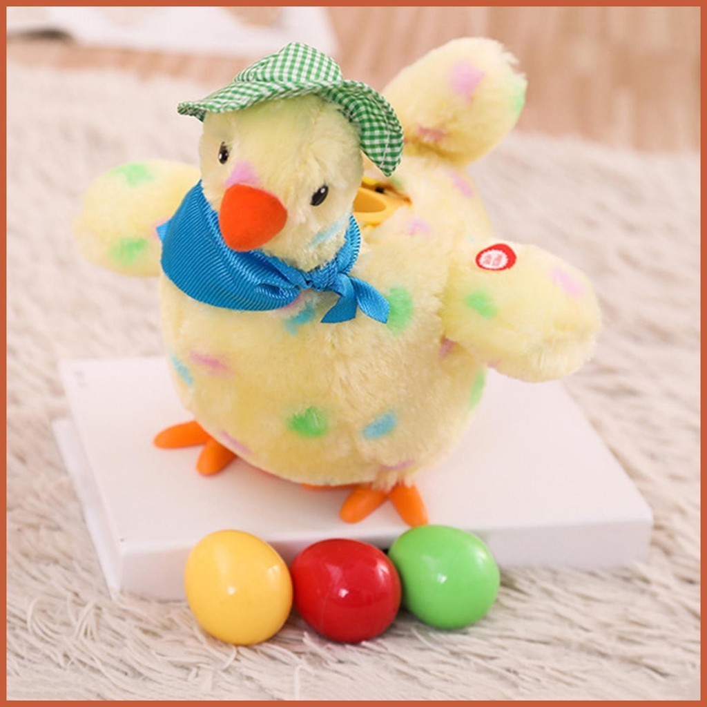 Hen Laying Eggs Toy Dancing Toy Laying Eggs Stuffed Chicken Comfortable ...