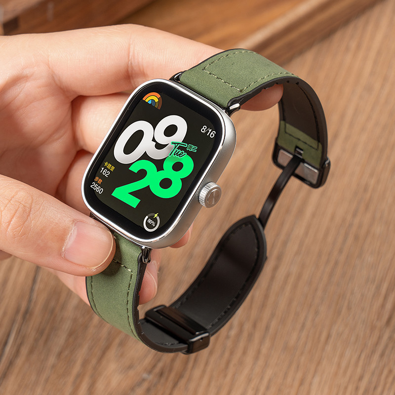 Genuine Leather Strap for Xiaomi Redmi Watch 4 Smart Watch Band ...