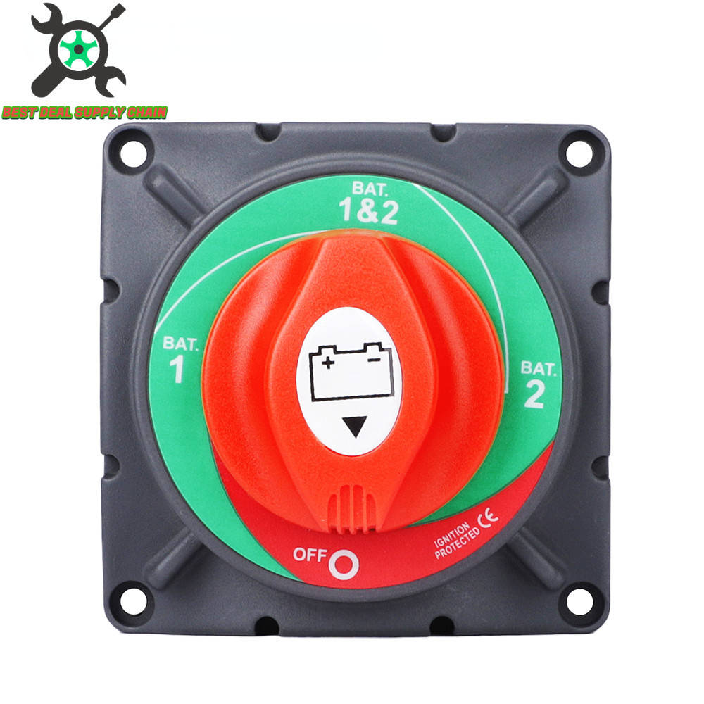 4 Position 48V DC 350 Amp Heavy Duty Battery Switch Ignition Protected ...
