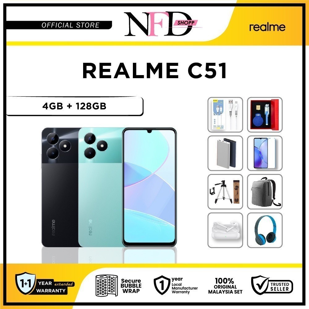 REALME C51 [4GB RAM 128GB ROM] - Original REALME Malaysia | Shopee Malaysia