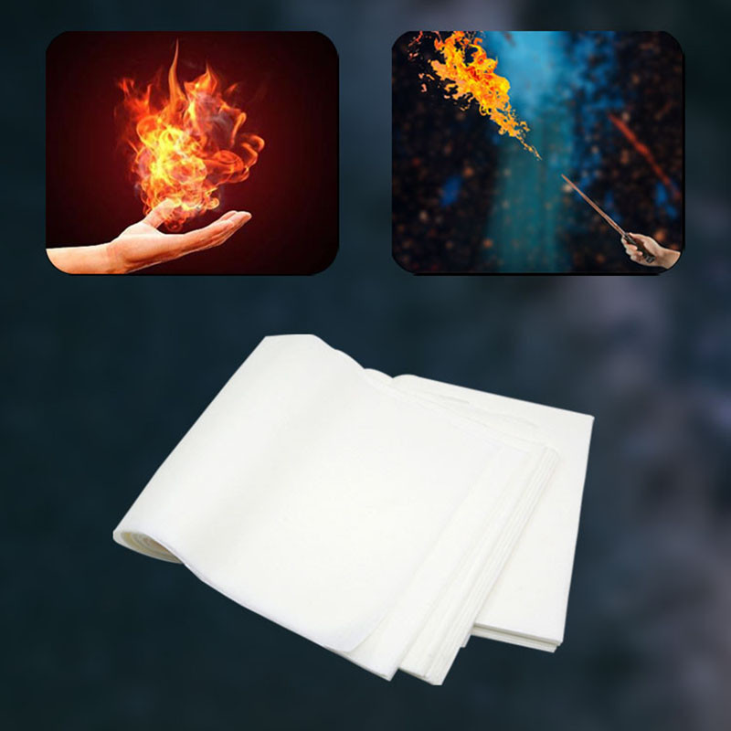 50*20cm Fire Paper Ashless Flame Paper Flash Flame Paper Instantly Burn ...