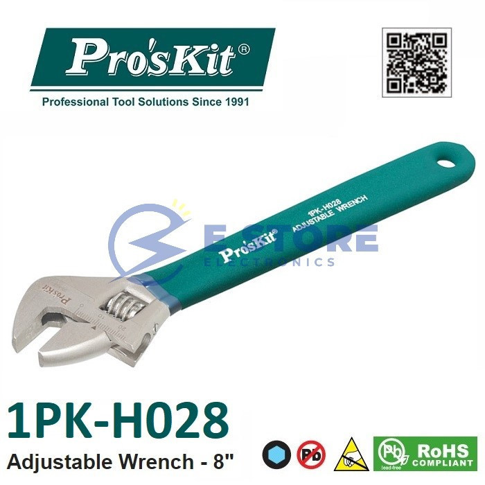 Pro'sKit 1PK-H028 Adjustable Wrench - 200mm | Shopee Malaysia
