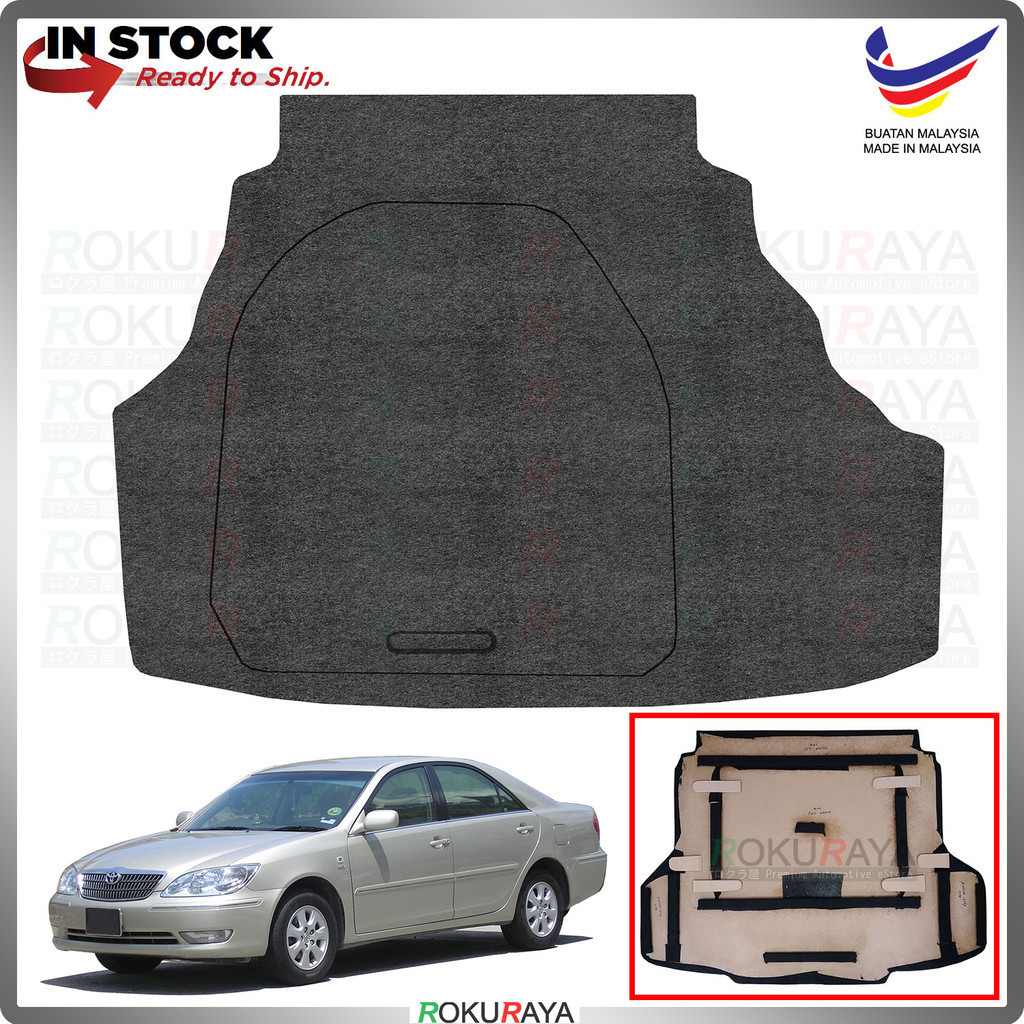 [GREY CARPET] Toyota Camry XV30 ACV30 Rear Bonnet Spare Tyre Tire Tayar ...
