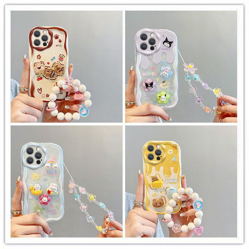 casing iphone 12 pro max Cute cream 3D doll phone case for iPhone 12 ...