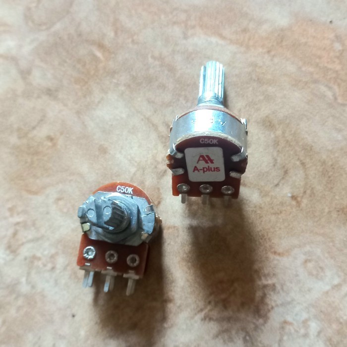 Stereo potentiometer C50K APLUS meter potentiometer 50K 503 C503 A PLUS ...